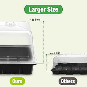 Amazon.com : SOLIGT [Upgraded 1020 Size] Seed Starter Kit with Grow Light and Heat Mat - Strong ...