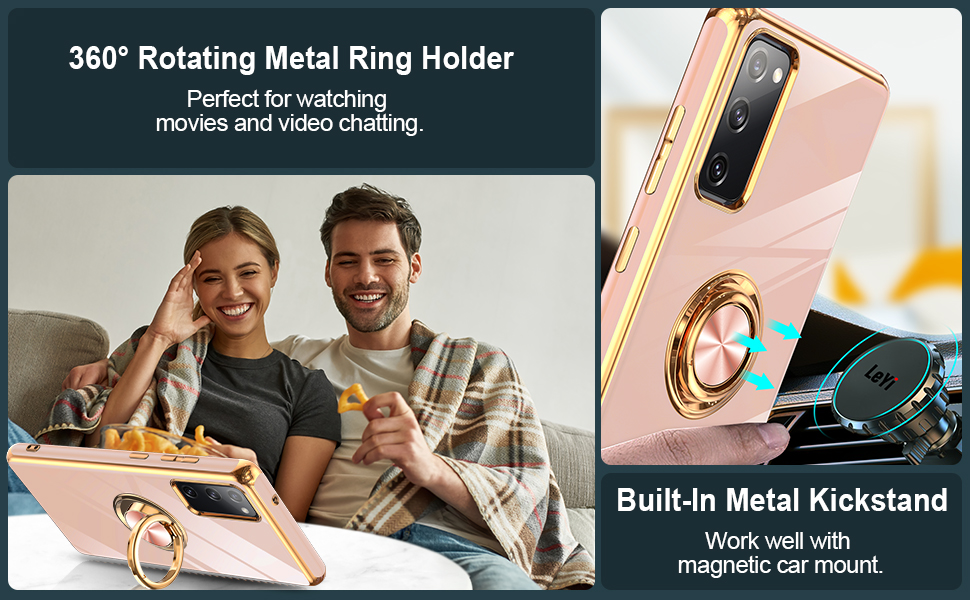 Amazon.com: LeYi for Samsung Galaxy S20-FE-5G Case: S20FE/S 20FE Phone Case with Tempered Glass ...