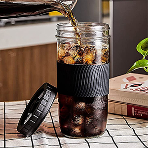 Amazon.com: Youeon 4 Pack 24 Oz Reusable Boba Cups with Lids and Straw, Iced Coffee & Smoothie ...