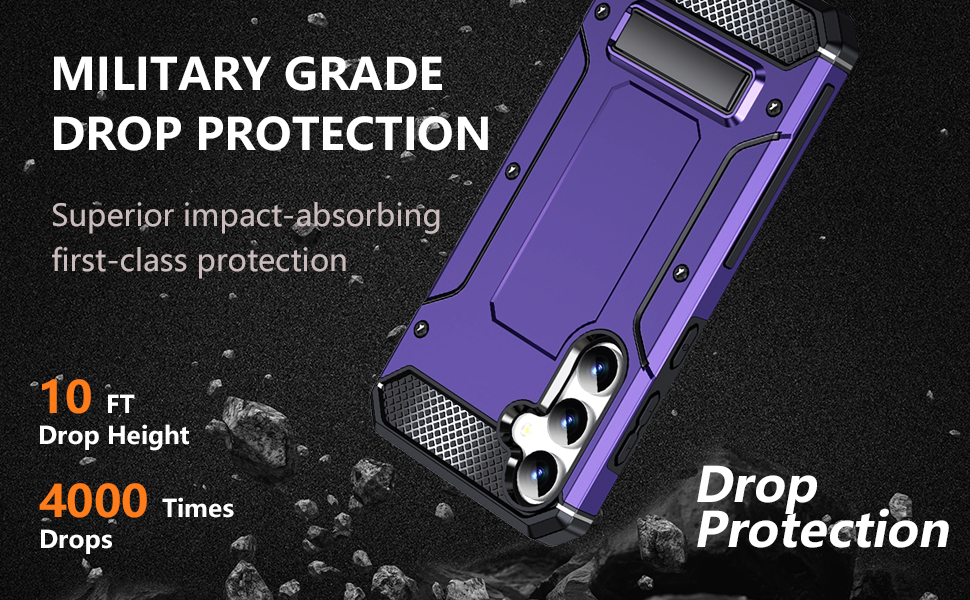 Amazon.com: KOBBRAN Galaxy S23 FE Case for Samsung Galaxy S23 FE Case Military Grade Drop ...