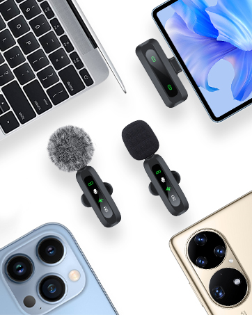 Amazon.com: USB C Lavalier Microphone Wireless Mini Mic for Type-C Android Phone/Tablet/PC Video ...