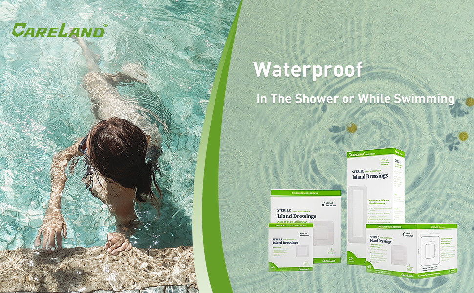 Amazon.com: Waterproof Bordered Gauze Island Dressing 4x10 Box of 30 Pads Sterile Medical ...