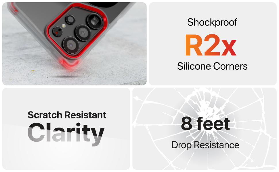 Amazon.com: Ghostek Covert S25 Ultra Clear Case MagSafe Compatible with Magnetic Ring, Slim Thin ...