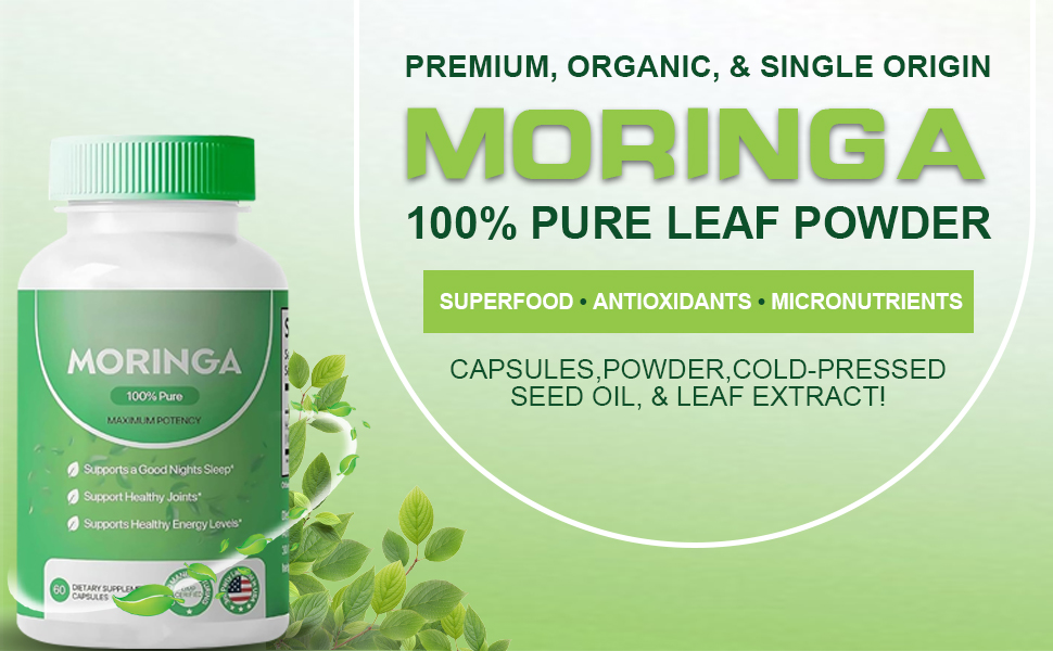Amazon.com: Moringa Capsules,Pure Moringa Powder Capsules - 800mg of Nutrient-Rich Moringa ...