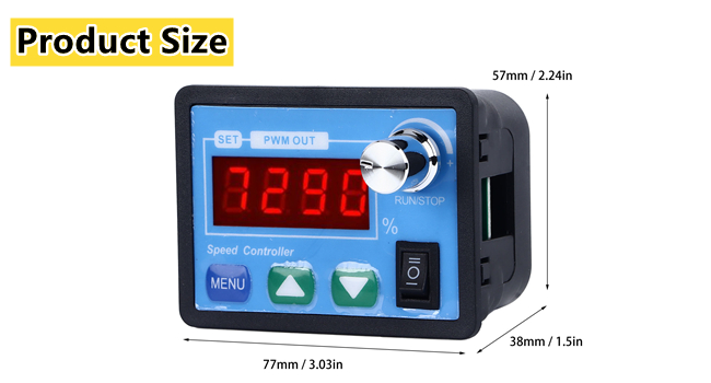 Amazon.com: Motor Speed Controller Reverse Switch Adjustable PWM Brushed Motor Speed Regulator ...