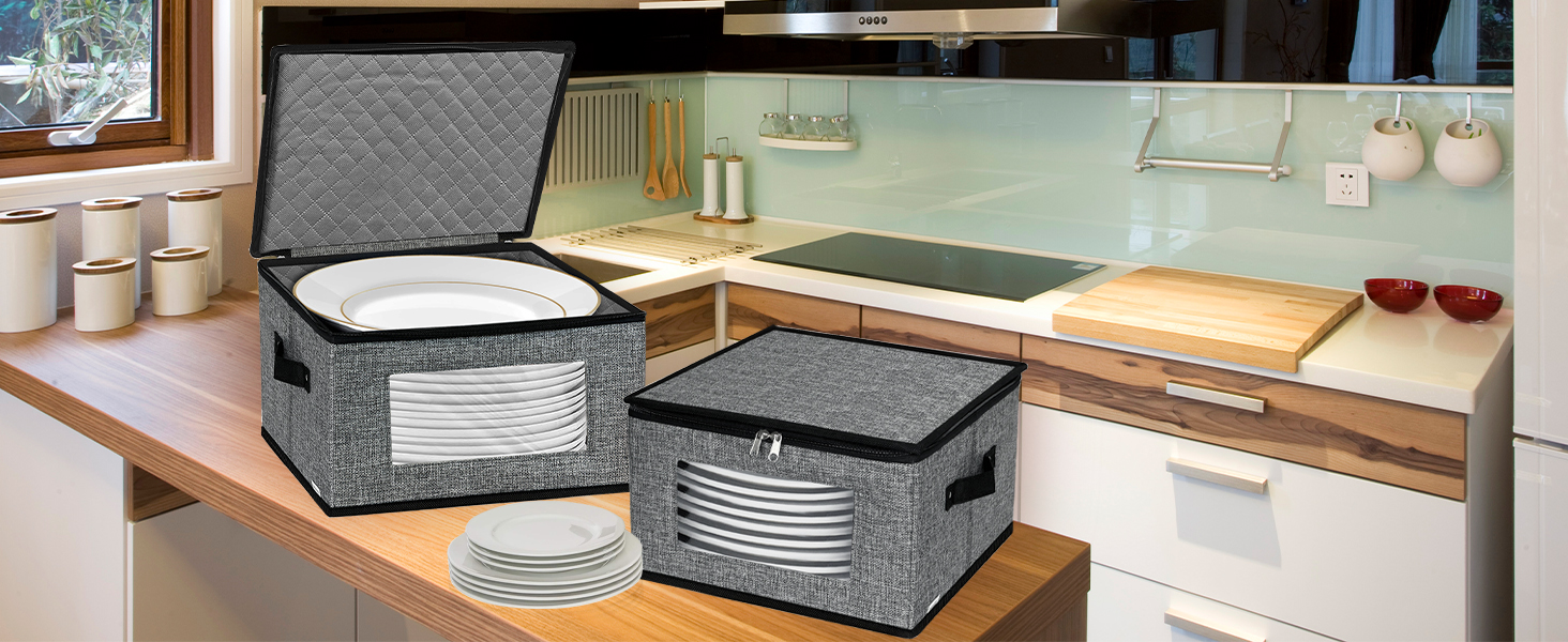 Amazon.com: China Storage Containers, 12 Inch Dish Dinner Plate Storage ...