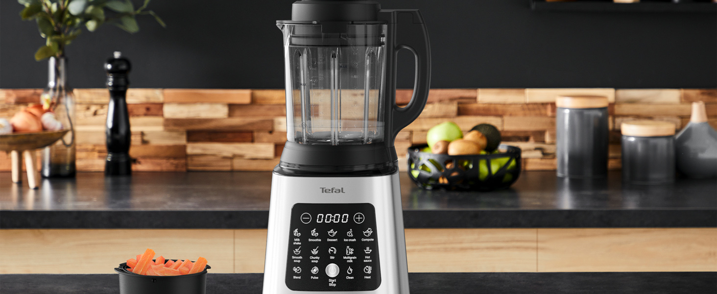 Tefal Perfectmix Cook BL83SD65 High-Speed Heating Blender - Stainless Steel and Black/Silver ...