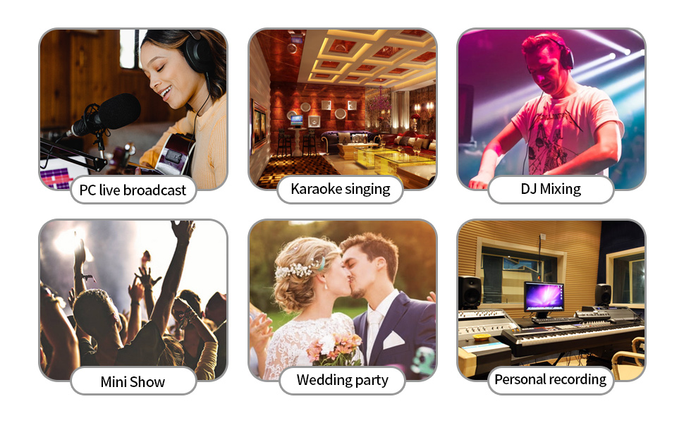 Amazon.com: Audio Mixer Froket CT-8 Professional 8-Channel Audio ...