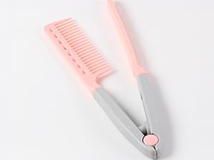 Amazon | MONOW V字コーム ツインブラシ ヘアブラシ ストレート 髪 ブラシ ストレートブラシ ブローブラシ (ピンク) | MONOW | ヘアブラシ 通販