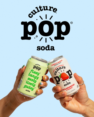 Amazon.com : Culture Pop Soda Sparkling Probiotic Drink, 45 Calories Per Can, Vegan Soda for Gut ...
