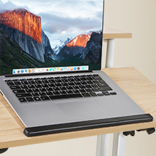 Livzing Height Adjustable Lapdesks with Locking Wheels-Wooden Multi ...