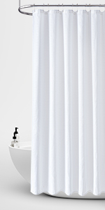 Amazon.com: Dynamene Stall Fabric Shower Curtain - 54x78 Inches Long Tufted Chenille Striped ...