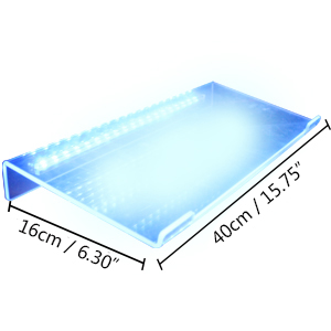 Amazon.com : Cityjoy RGB Acrylic Computer Keyboard Stand, LED Backlit ...