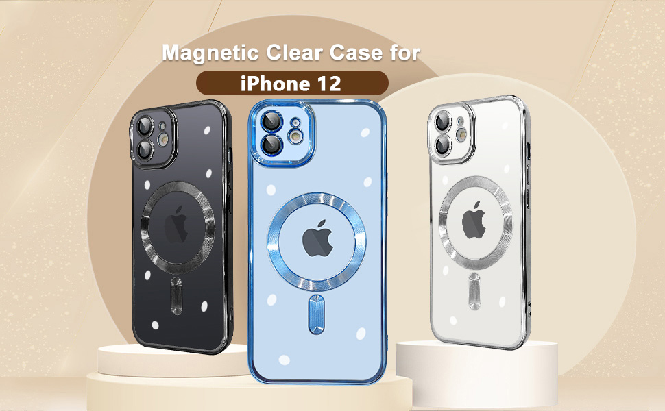 Amazon.com: ZIYE Magnetic Case for iPhone 12 Case [Compatible with MagSafe] Camera Lens ...