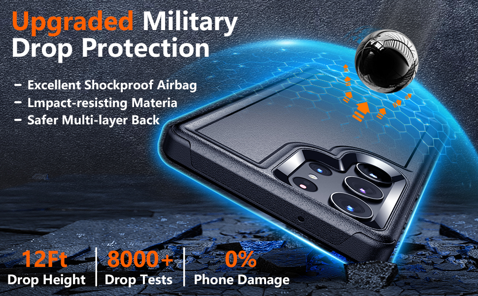 Amazon.com: Red2Fire for Samsung Galaxy S23 Ultra Case, with 2Pcs [Soft Screen Protector + Lens ...