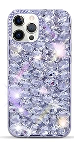 Amazon.com: Bonitec Compatible with iPhone 13 Pro Max Case for Women Girls 3D Glitter Sparkle ...