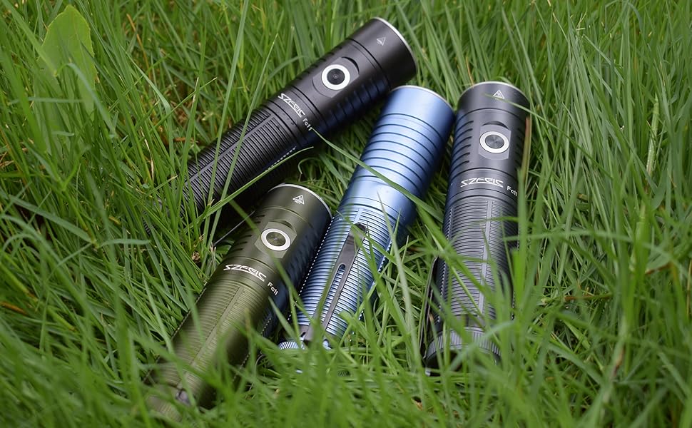 SZFEIC Led Flashlight Rechargeable 1100 Lumens, IPX8 Waterproof Tactical Flashlights, Powerful 5 ...