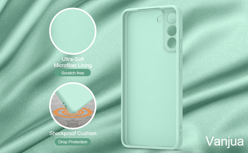 Amazon.com: Vanjua [2 Pack] for Samsung Galaxy S21 FE Case, Stylish Liquid Silicone Slim Full ...