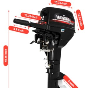 Amazon.com: Fluoxtine 2 Stroke 12 HP Outboard Motor, 169CC Heavy Duty Fishing Boat Engine with ...