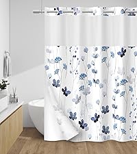 Amazon.com: WITHLOC Waterproof Shower Curtain Set with Hooks - Watercolor Sage Green Floral ...