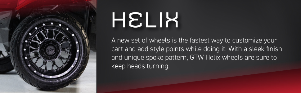 Amazon.com: GTW Helix 12 Inch Aluminum Golf Cart Wheel 12x7 | 4-4 Bolt | 3:4 Offset (Matte Black ...