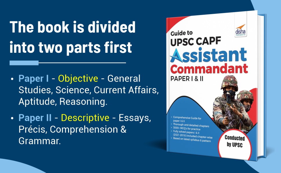 Guide to UPSC CAPF Assistant Commandant Paper I & II : Disha Experts: Amazon.in: Books