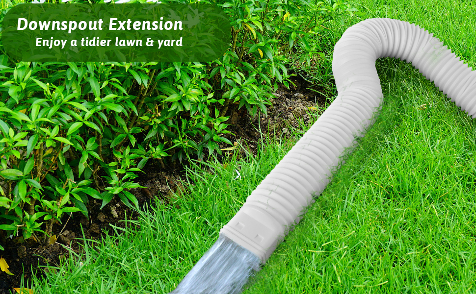 Amazon.com : POBOMVOM Rain Gutter Downspout Extensions, 21"-60 ...