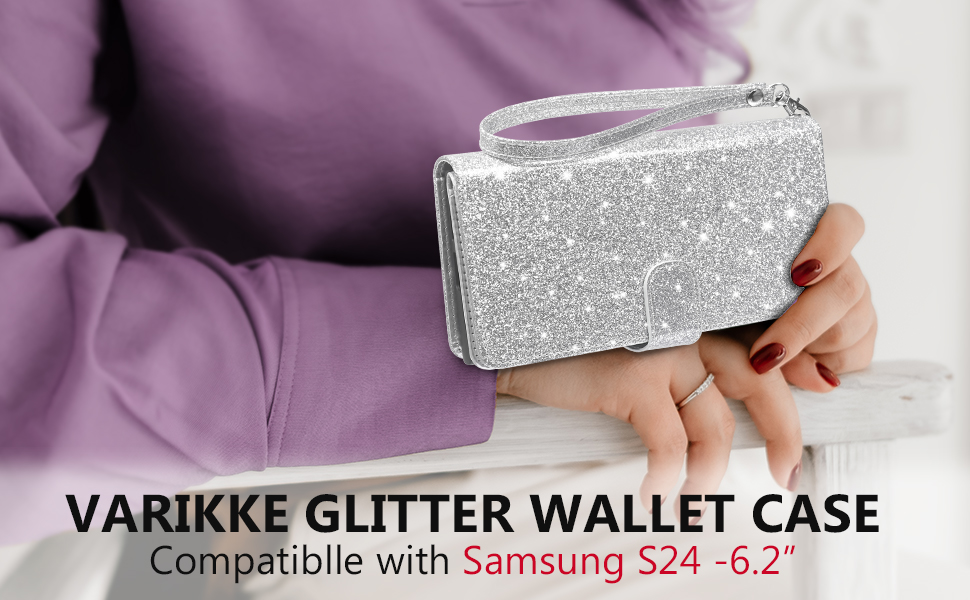 Amazon.com: Varikke Compatible with Samsung Galaxy S24 Wallet Case, Detachable Magnetic Flip ...