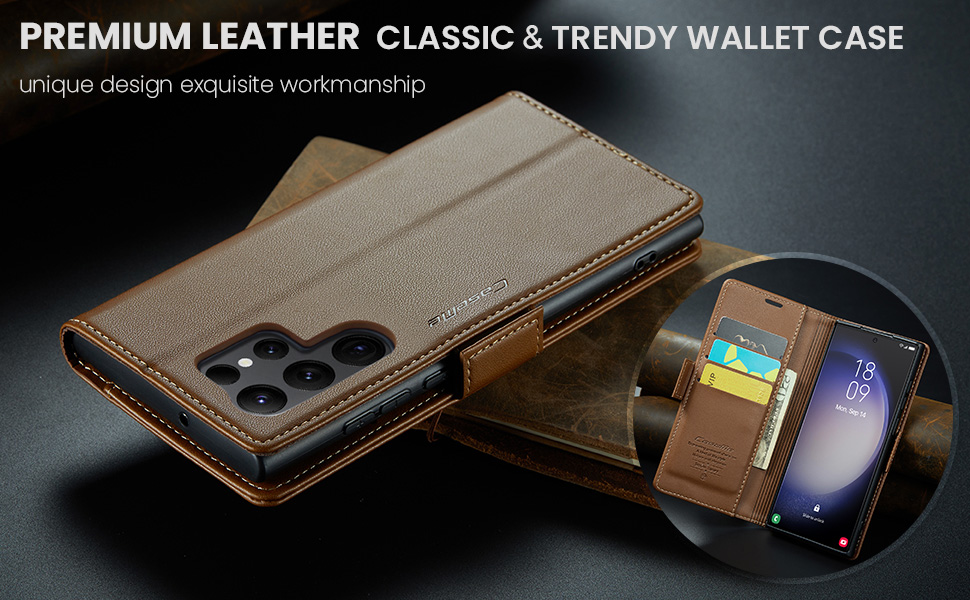 Amazon.com: SINIANL Samsung Galaxy S23 Ultra Wallet Case with RFID Blocking, Samsung S23 Ultra ...