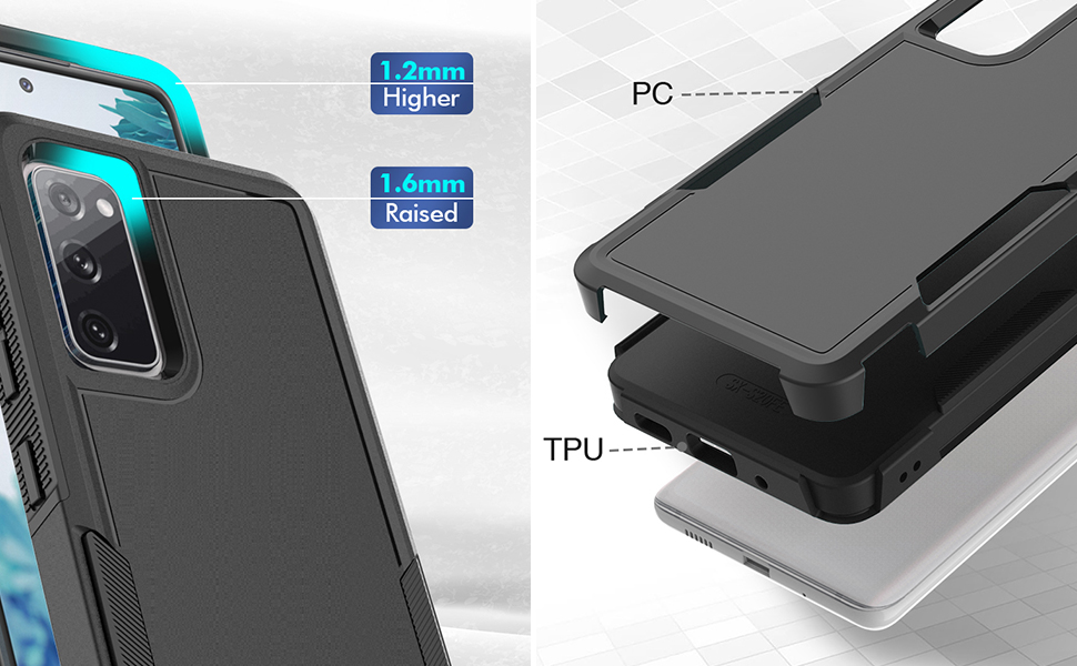 Amazon.com: for Samsung Galaxy S20 FE 5G Case: Dual Layer Protective Heavy Duty Cell Phone Cover ...