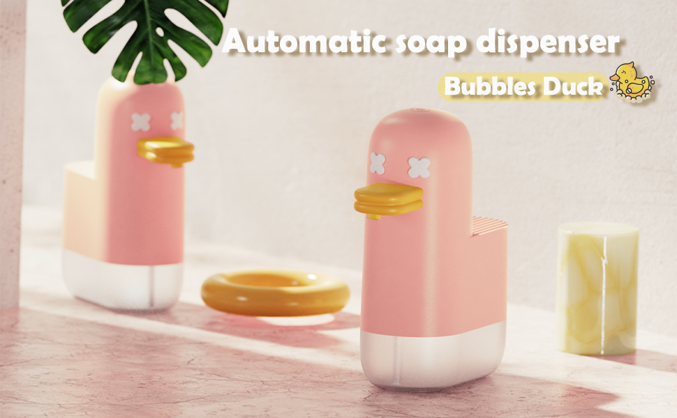 Amazon.com: Seawah Automatic Foaming,Rechargeable Cute Bubble Duck Touchless Hand Foam Soap ...