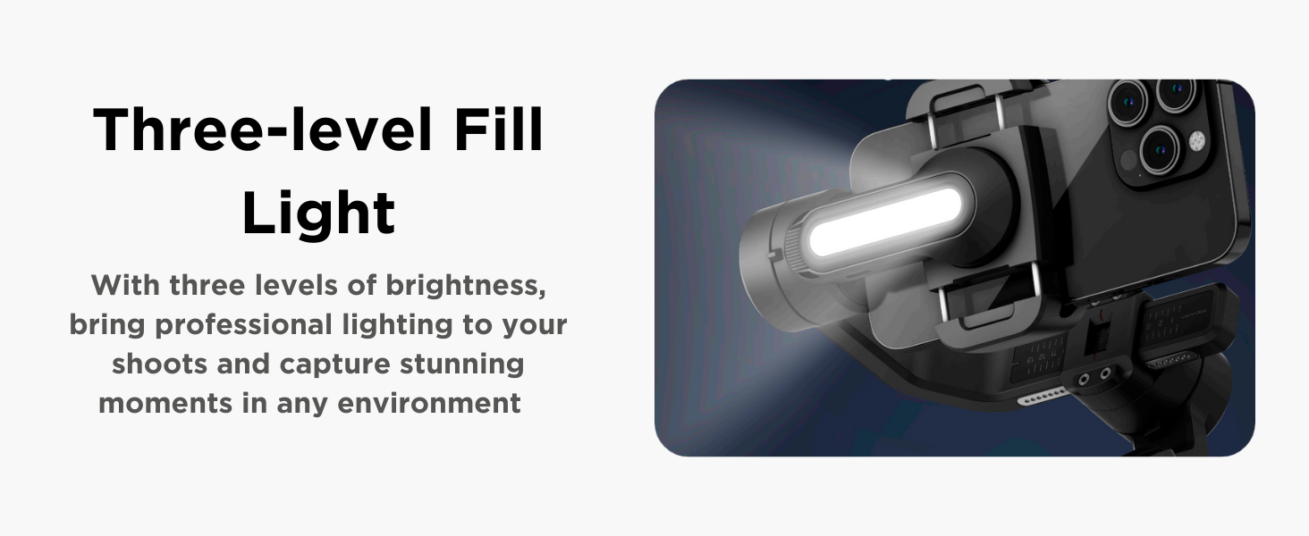 AOCHUAN Smart S2 Gimbal Stabilizer for Smartphones - 3-Axis ...