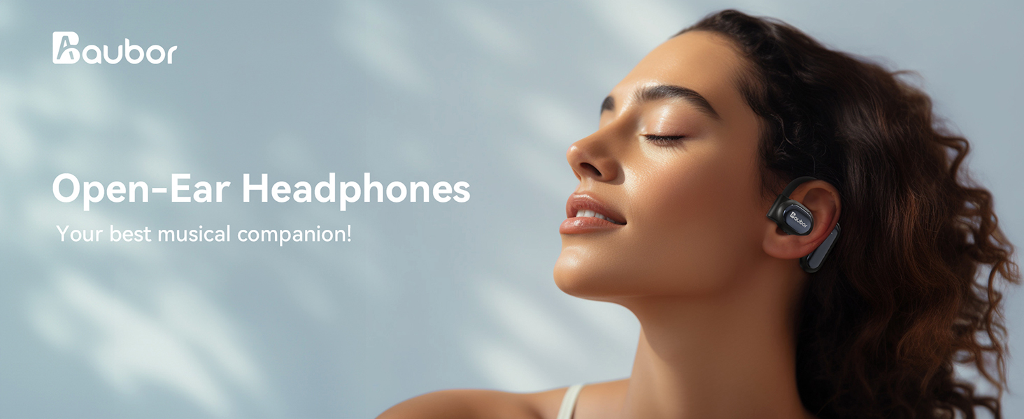 Amazon.com: AUBOR Sports Headphones Wireless Bluetooth 5.3 Open Ear ...