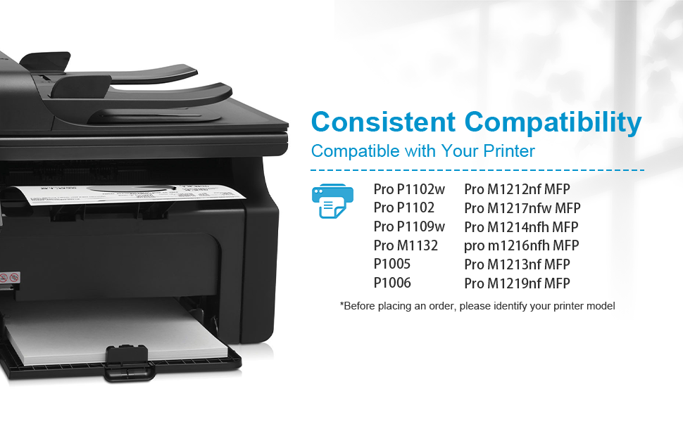 85A Toner Cartridge CE285D Black Replacement for HP 85A CE285A Toner Pro P1102 P1109 Series Pro ...