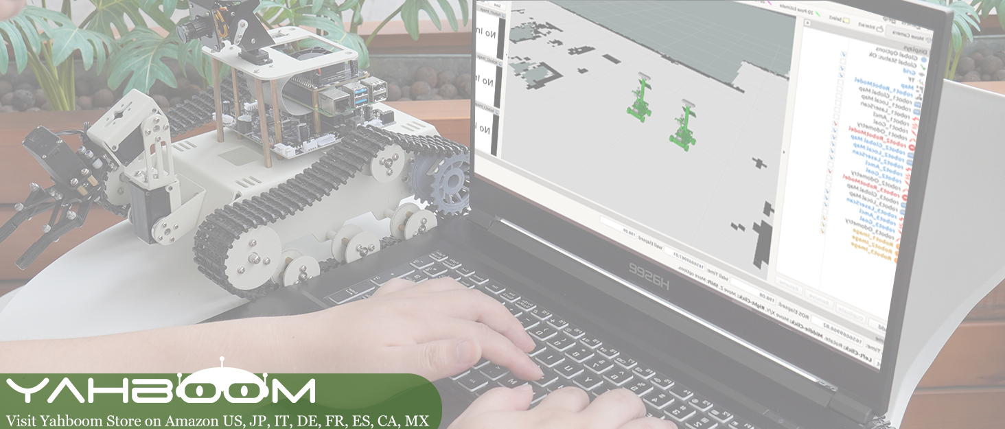 Amazon.com: Yahboom Tank Chassis Robot with AI Camera DIY Programmable ...