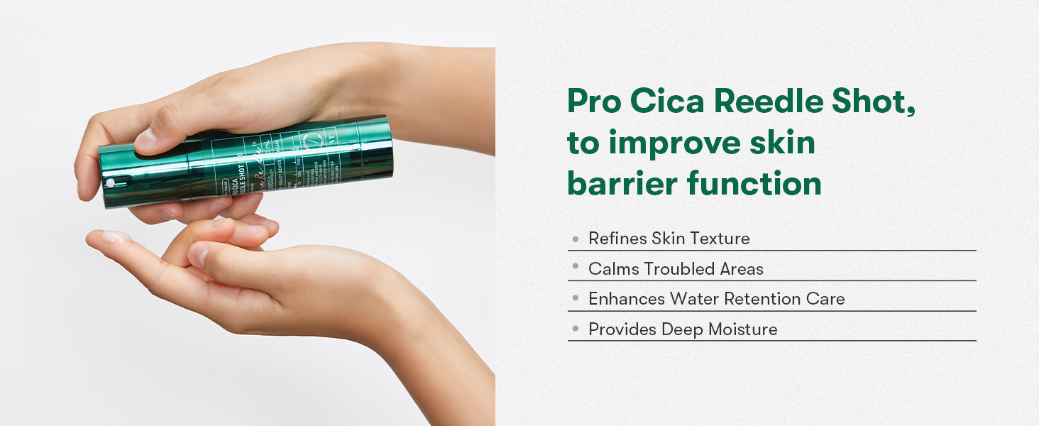 Amazon.com: VT COSMETICS Pro Cica Reedle Shot 100, Centella Asiatica Microneedling Serum, Cica ...