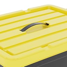 Amazon.com - Cetomo 16Qt*4 Durabilt Flip Lid Stackable Heavy Duty Tough ...