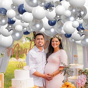 Amazon.com: iLaFm 151pcs Navy Blue Silver Balloons Garland Arch Kit for Graduation Class of 2023 ...