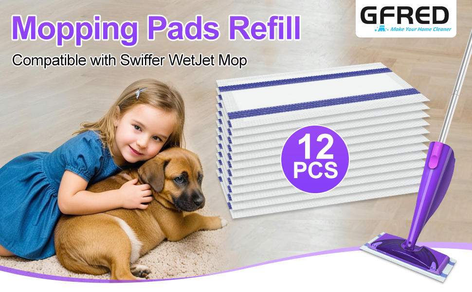 Amazon.com: Disposable Mop Pad Refills for Swiffer WetJet Hardwood and Floor Spray Mop Multi ...