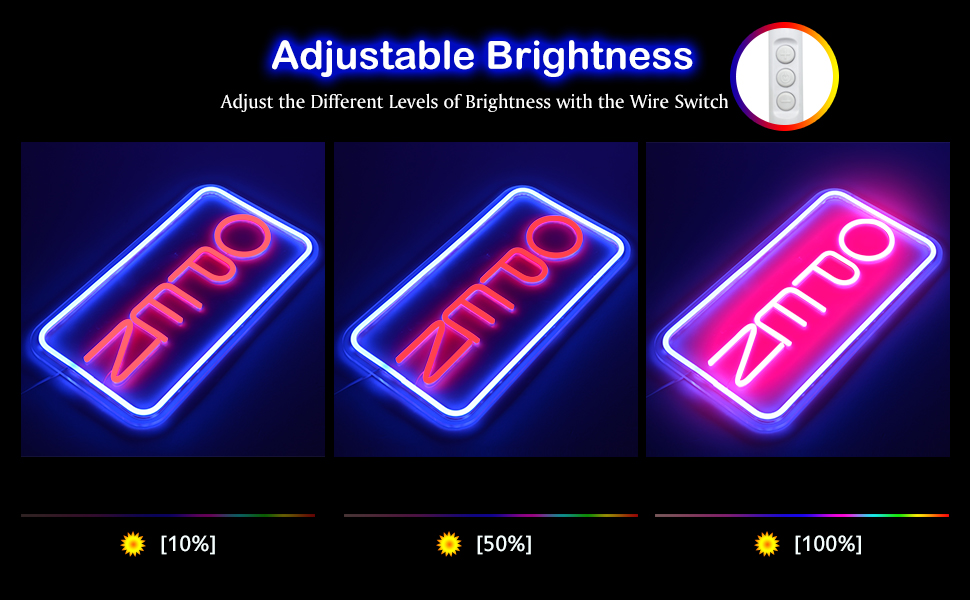 Amazon.com : Rdutuok Led Neon Open Signs for Business,16.5"X 9" Light Up Open Signs ...