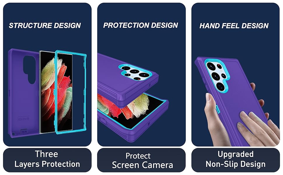 Amazon.com: ONOLA Phone Case for Samsung Galaxy S23 Ultra Case with HD Screen Protector, Heavy ...