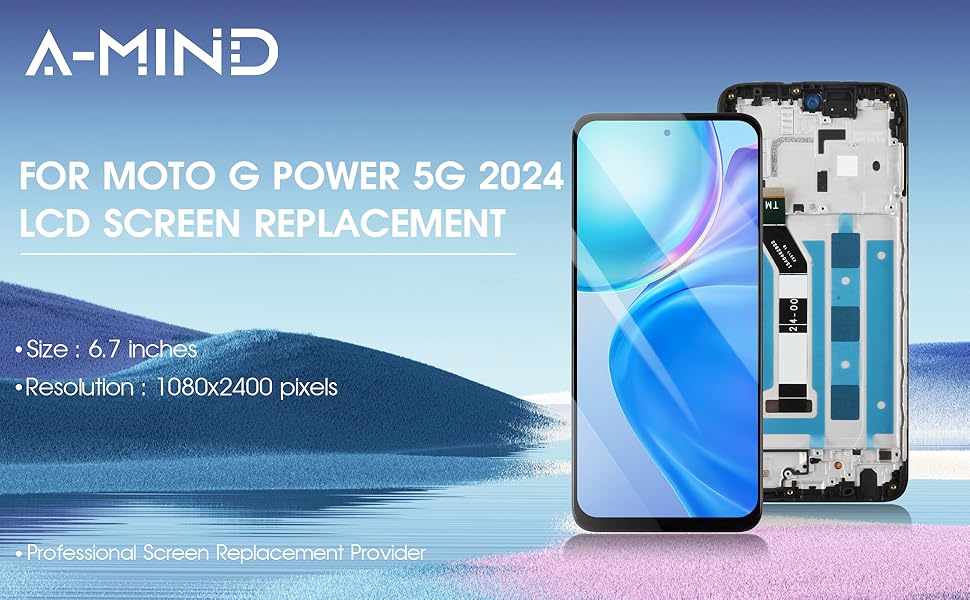 Amazon.com: Screen Replacement for Motorola Moto G Power 2024 5G LCD Screen Display Touch Panel ...