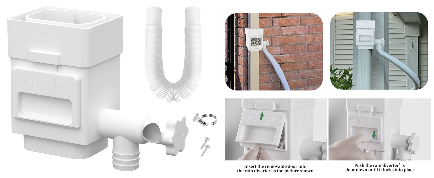 Amazon.com : Anivia Rainwater Collection System, Downspout Diverter ...