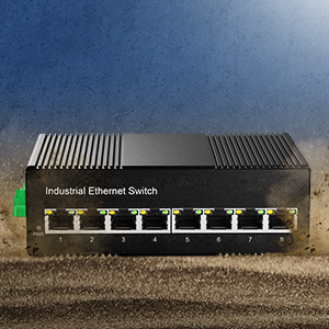 Binardat 8 Port Gigabit Din Rail Industrial Ethernet Switch, 8 Ports 10/100/1000Mbps, Fanless ...