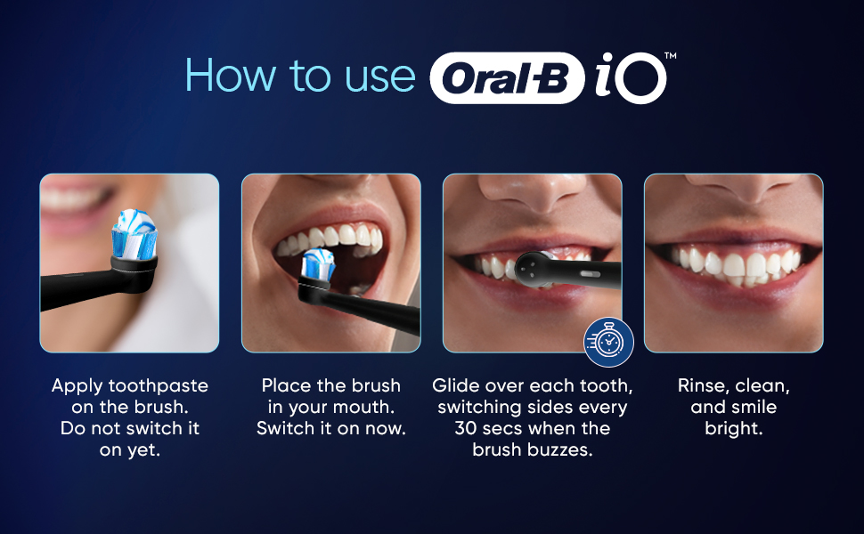 Oral-B iO9 Ultimate Electric Toothbrush, 7 Smart Modes, Pressure Sensor, Interactive Display ...