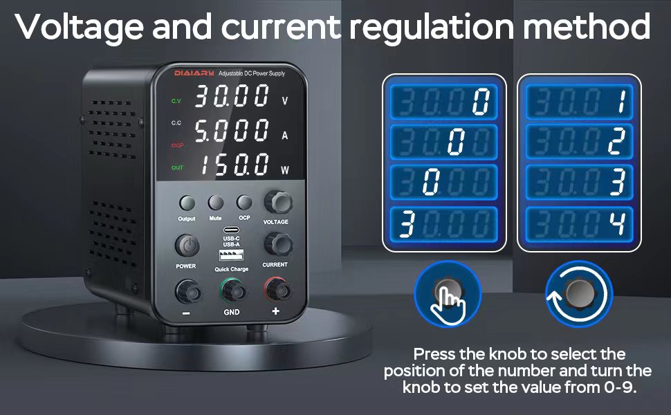 Amazon.com: DC Power Supply Variable, 32V 5A Adjustable Switching ...