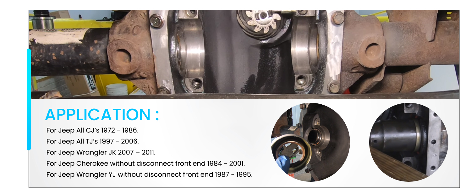 Amazon.com: For Dana 30 Inner Axle Seal,46470 Oil Seal For Jeep CJ TJ Cherokee Wrangler YJ JK ...