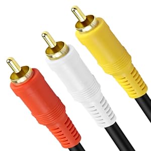 Amazon.com: XMSJSIY BNC to RCA Video Audio Cable Coaxial Cable 3 BNC Male to 3 RCA Male Gold ...