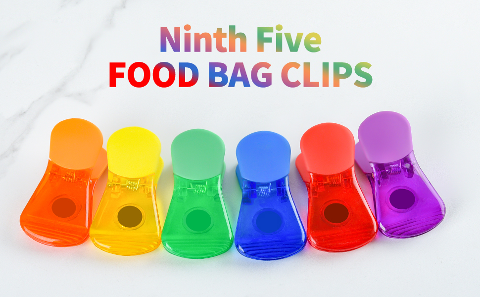 Amazon.com : Ninth Five Bag Clips, 12 Pack Food Chip Snack Bag Sealing ...