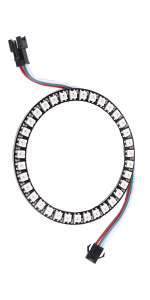 Amazon.com: Sparkleiot 16 Bits WS2812 Addressable LED Ring with SM2.54 ...